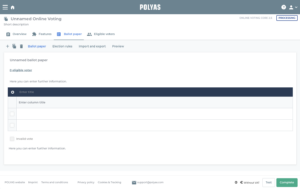 How does POLYAS online voting work?
